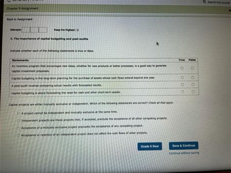 Solved Search This Course Chapter 9 Assignment Back To