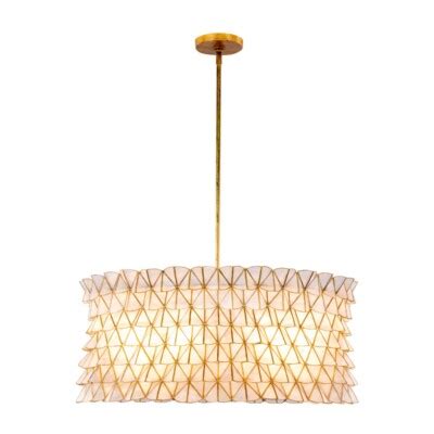 Kalco Lighting Flair 6 Light Pendant Oxidized Gold Leaf 520056ol Ebay