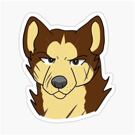Ginga Riki Headshot V2 Sticker By Skylacine Redbubble
