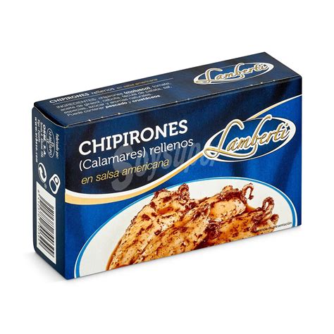 Lamberti Chipirones Rellenos En Salsa Americana Lamberti Lata 72 G