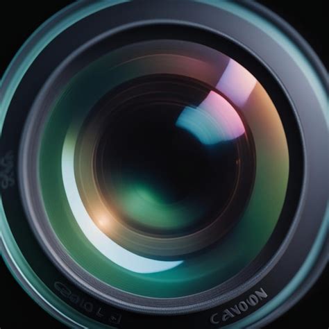 Premium Photo Canon Lens Captures Glass In Selective Focus