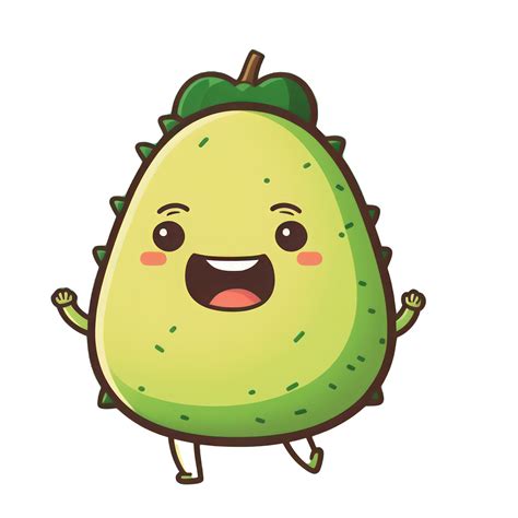 Cute Happy Chayote Character Ai Generative 22505139 Png