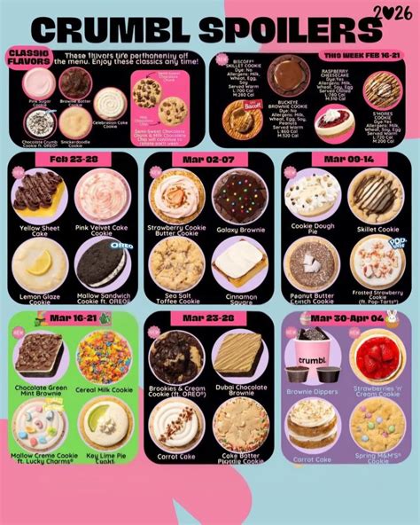 Crumbl Cookies Spoilers And Flavors Mar 2026