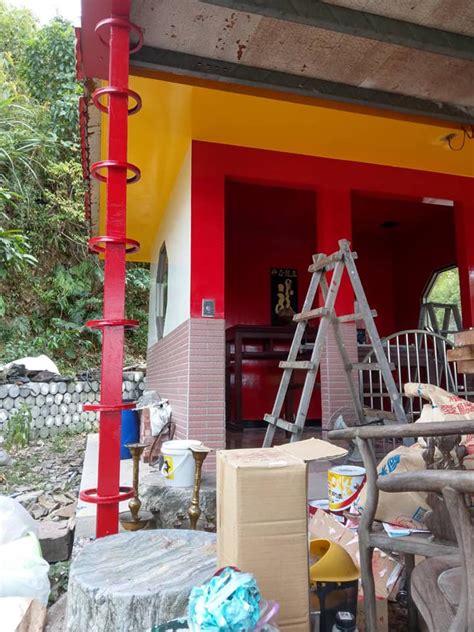 禾成企業社 真高興替五龍神服務 五龍神廟重新粉刷 讓五龍神廟看起來更有威嚴更有神威