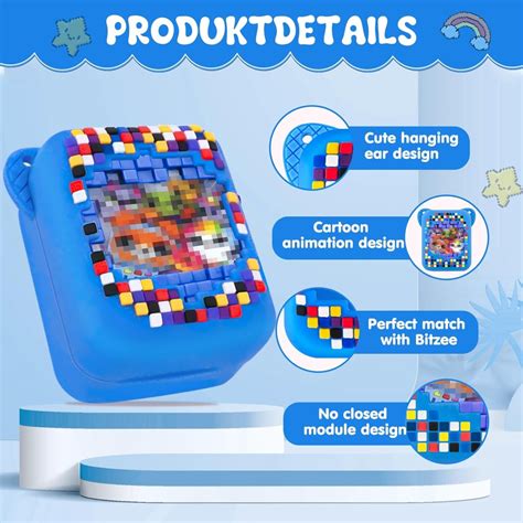 Comprar Capa De Proteção Em Silicone Para O Bitzee Azul Brinquedos Para Crianças