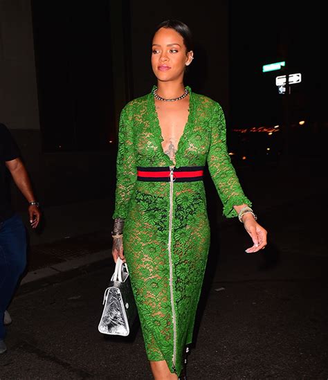 Photos Rihannas See Through Dress — See Pics Of Her Nipple Baring