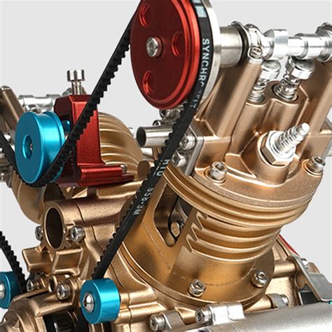 Teching V2 Engine Assembly Kit Full Metal Vtwin Double Cylinder Engine
