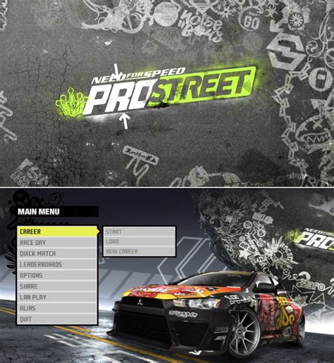 Need For Speed Pro Street Car Graphics Need For Speed Prostreet