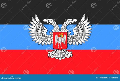 Donetsk Peoples Republic Map Black Outline Vector
