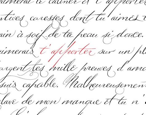 Specimen Of Text In Black And Red Cursive Handwriting