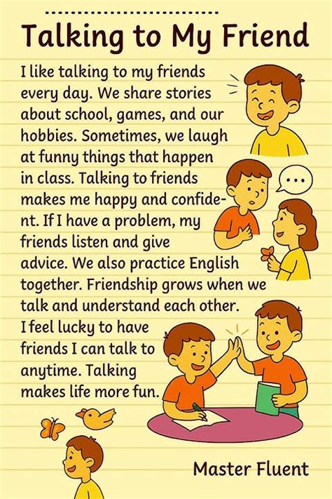 Talking To My Friend Englishforbeginners Readingeanglish