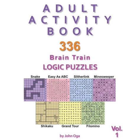 Adult Activity Books Adult Activity Book 336 Brain Train Logic