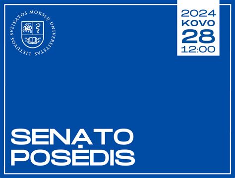 Senato Posėdis Lsmu