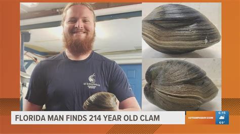 Florida Man Finds Large Clam Estimated To Be 214 Years Old