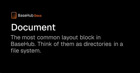Blocks Reference Document — Basehub Docs
