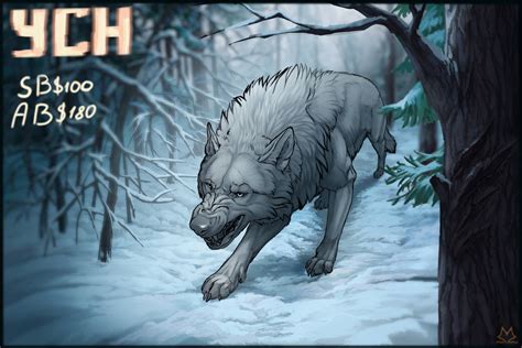 Ych Auction Open Wolf Warning By Foxapm On Deviantart