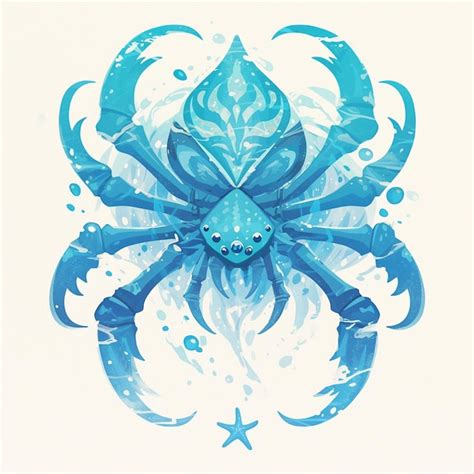 Premium Vector Sea Spider Crawling On The Sea Floor