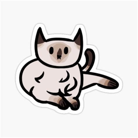 Ragdoll Cat Lounging Tinycat Sticker For Sale By Berrybamblz Redbubble