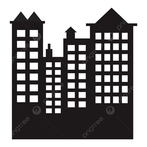 Silueta De Edificio Png