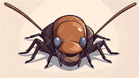 Cartoon Kill Cockroach Sign Vector Illustration Premium Ai Generated Vector
