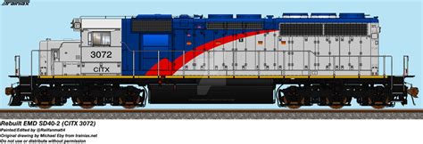 Citx Sd40 2 3072 By Railfanmatt4 On Deviantart