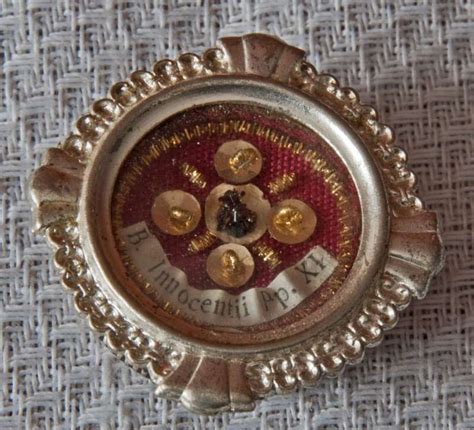 First Class Relic Of Blessed Innocent Xi Papal Artifacts