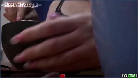 Misha Mystique Unaware Giantess Eating Breakfast
