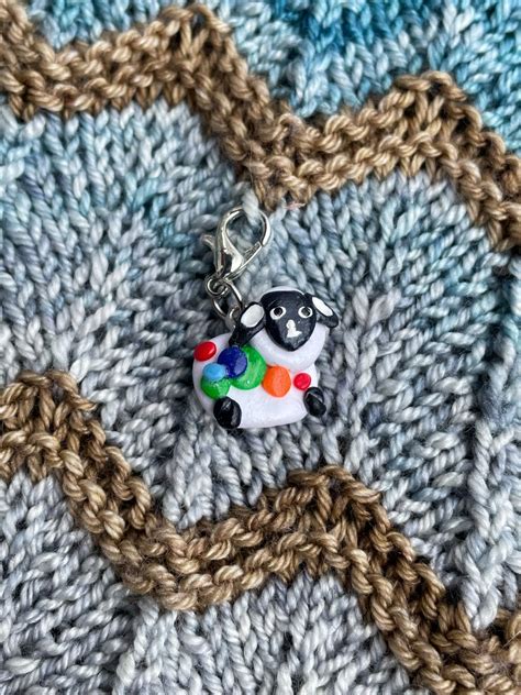 Polka Dot Sheep Stitch Marker Polka Dot Sheep