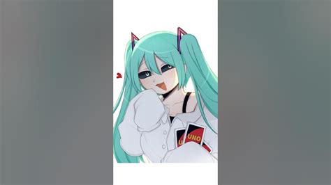 Menggambar Uno Miku Anime Vocaloiddrawing Youtube