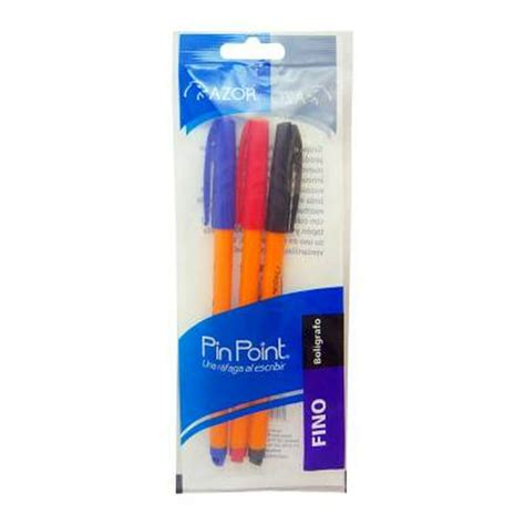 Bolígrafo Azor Pin Point Punto Fino 07 Mm 3 Pzas Walmart En Línea