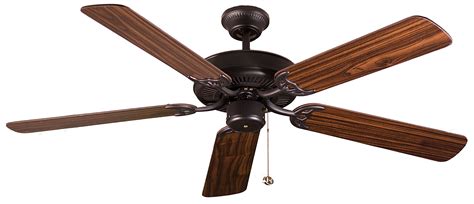 52 5 Blade Fan W Oakwalnut Blades Minimalist Indoor Fans In Rubbe