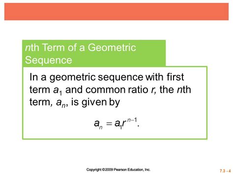 Geometric Sequence Formula Nth Term