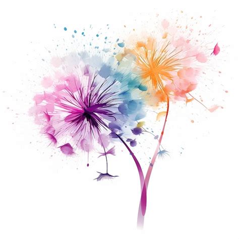 Premium Ai Image Full Head Dandelions Blowing In The Wind