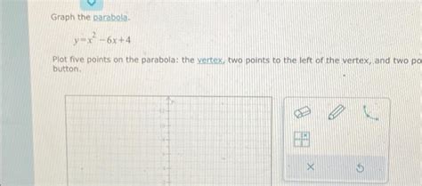 solved graph the parabola y x² 6x 4 plot five points on the