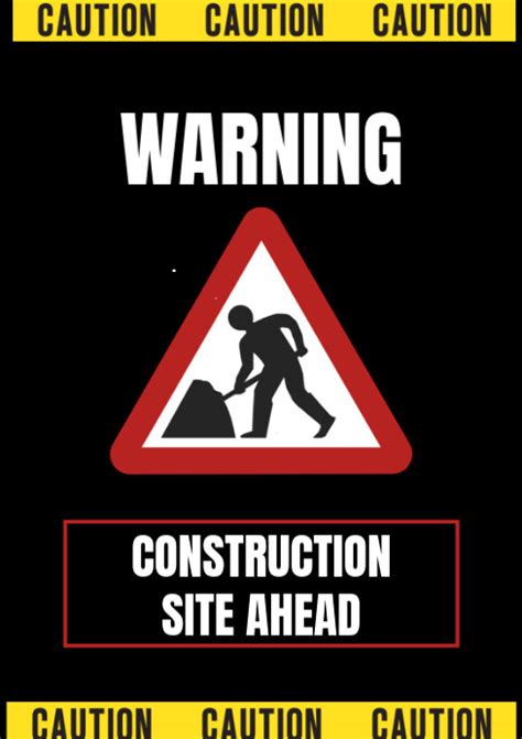 Warning Template Postermywall