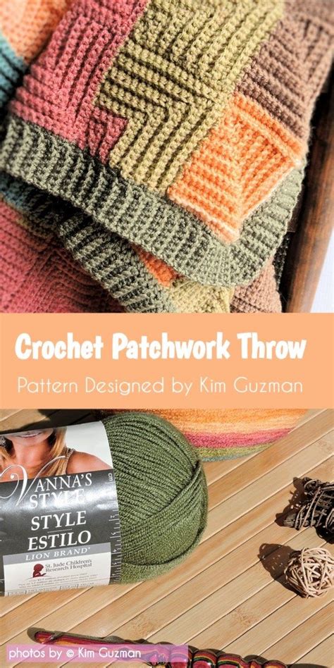Crochet Patchwork Throw Pattern Afghan Crochet Patterns Crochet