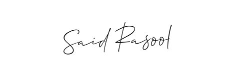 97 Said Rasool Name Signature Style Ideas Free Online Signature
