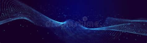 Futuristic Wave Abstract Technology Background 3d Visualization Of Big Data Analytical