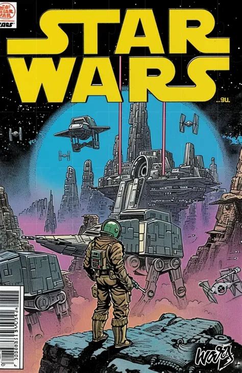 Old School Comics Covers Star Wars Midjourney Prompt Promptbase