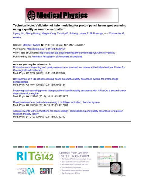 pdf technical note validation of halo modeling for proton pencil