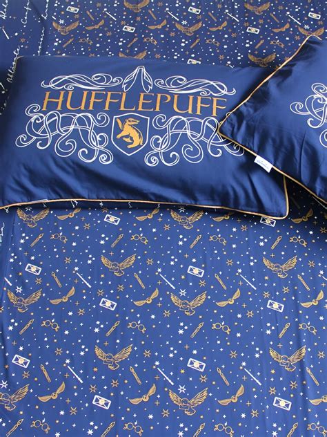 Buy Silverlinen Harry Potter Hufflepuff Blue Conversational Cotton Skin Friendly 250 Tc Queen