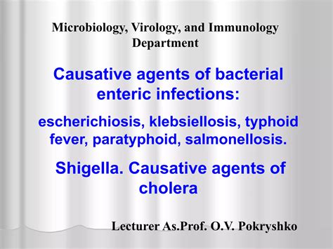 Enterobacteria Microbiology Ppt