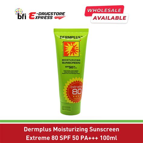 Dermplus Moisturizing Sunscreen Extreme 80 Spf 50 Pa 100ml Shopee Philippines