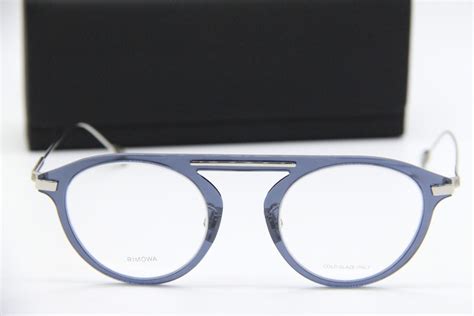 New Rimowa Rw 50004u 084 Blue Silver Authentic Eyeglasses Wcase 47 23