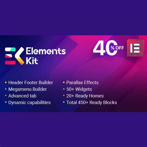 Elements Kit All In One Addons For Elementor Page Builder Plugin