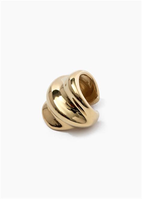 Gold Vermeil Wave Cuff Otiumberg