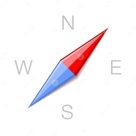 Compass Minimalistic Style Icon Symbol Stock Vector Illustration Of