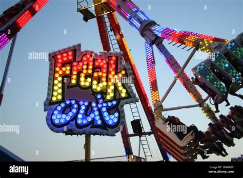 Tyler Tx Circa 2012 Freak Out Ride At County Fair In Rural East Tx