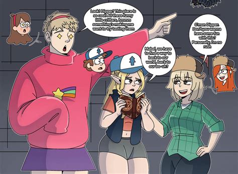 Gravity Falls Body Swap In Delicious In Dungeon By Alzul Blue On Deviantart