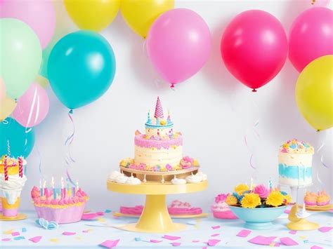 Premium Photo Birthday Party Background Ai Generated